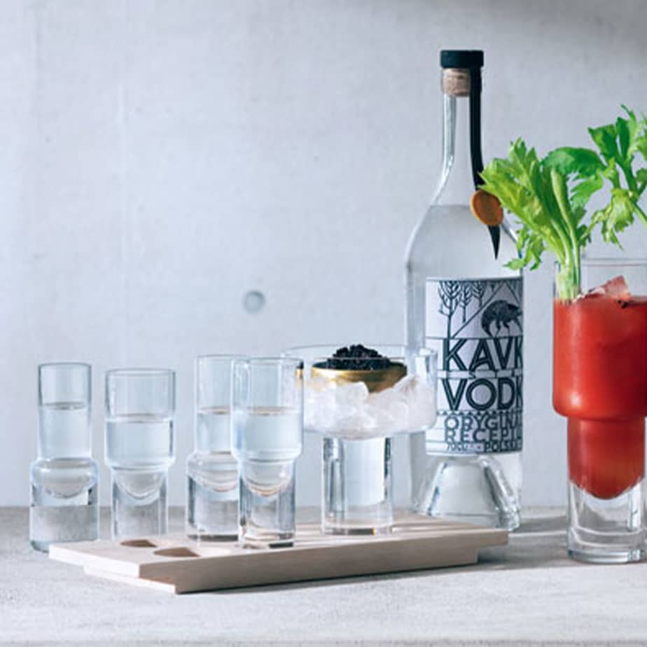 Vodka Shot Glasses, Set of 4 - accents