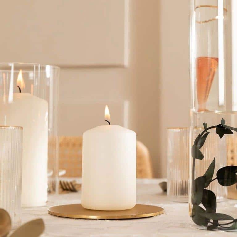 Large Gold Candle Base - accents