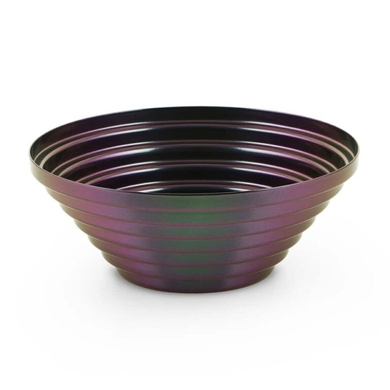 Maya Bowl, Iridescent Purple & Green - accents