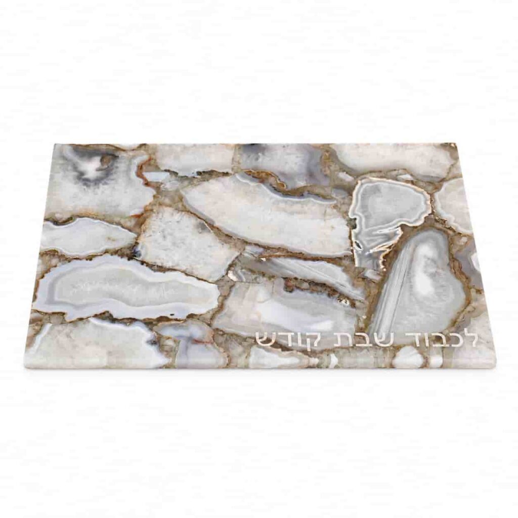 Agate Challah Board & Candle Tray - accents